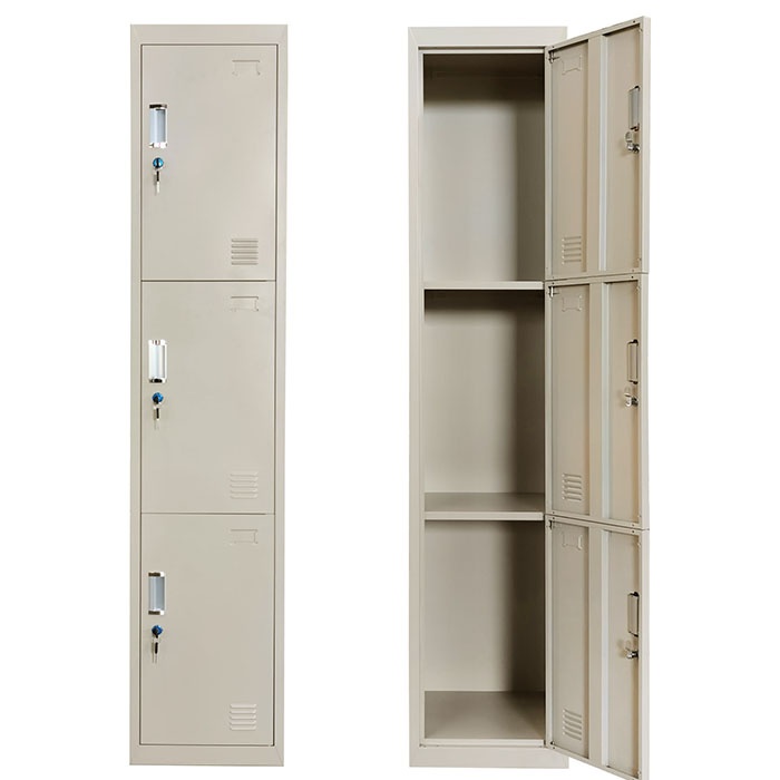 3 Door Steel Locker Cabinet