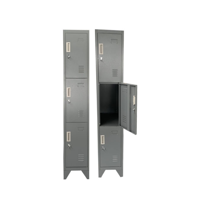 3 Tier Metal Locker With Feet